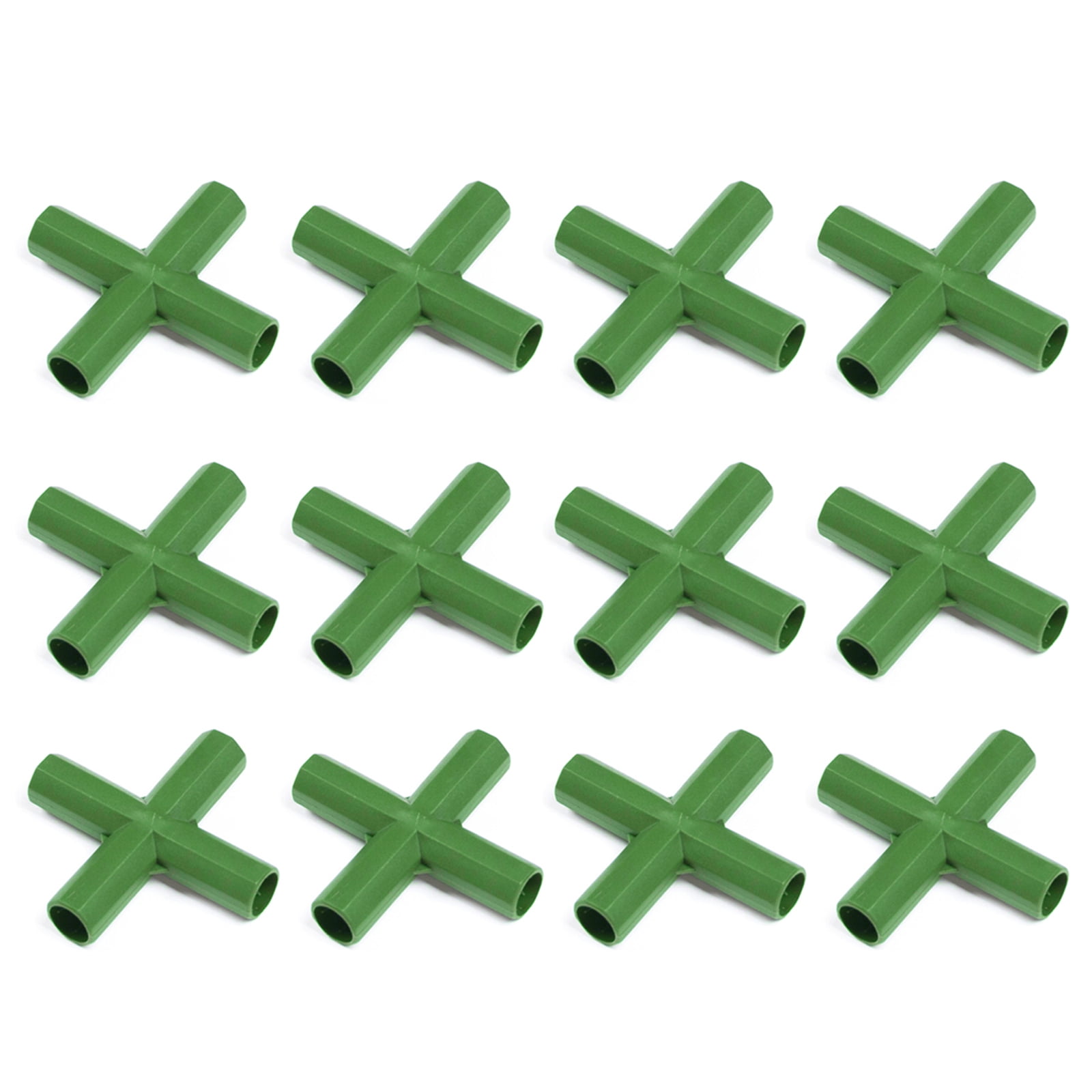 Garhelper Gardening Plastic Filled Steel Pipe Parts Greenhouse Joints ...