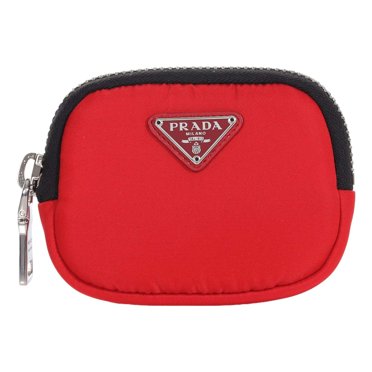 Prada Tessuto Red Nylon Cargo Mini Triangle Pouch on Lanyard Neck Bag ...