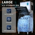 Coolake 22 inch 550lbs/24h Commercial Air Cooled Ice Maker Machine with ...