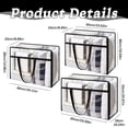 Dusknt Large Heavy-Duty Thick Plastic Clear Storage Bag for Clothes ...