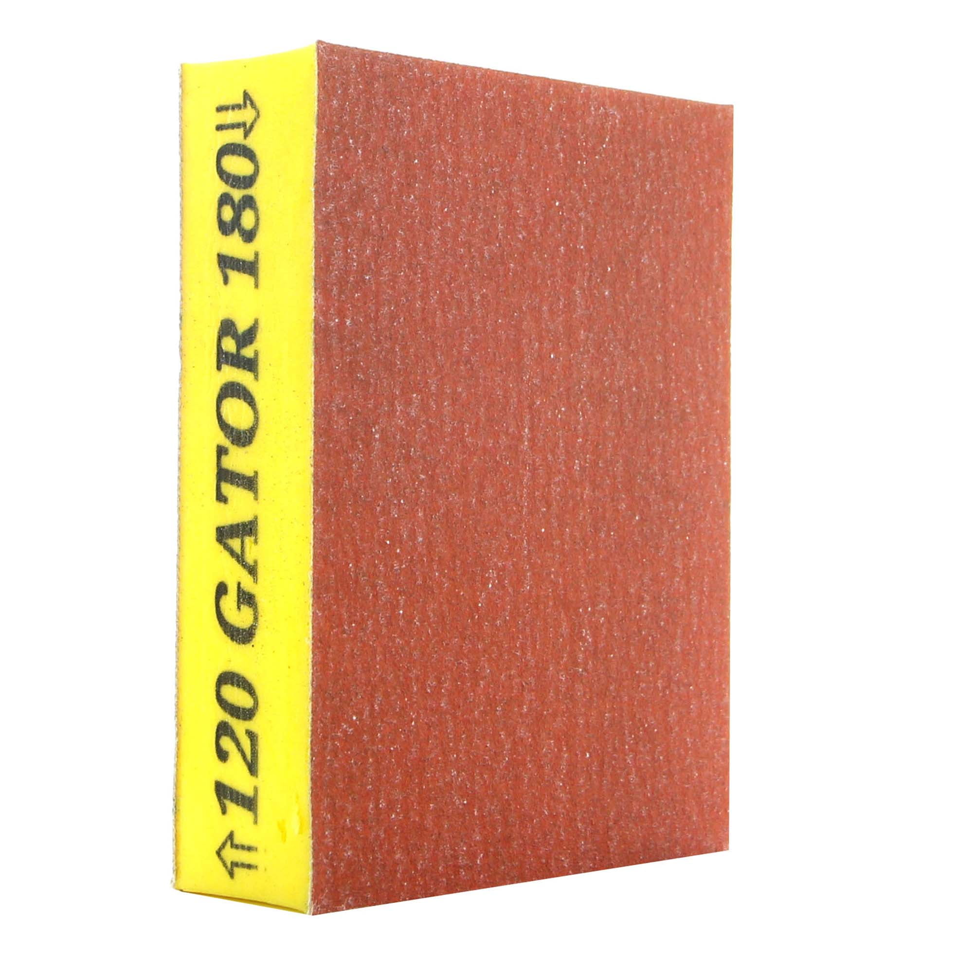 Gator 3-Inch x 4-Inch Premium Dual Sided Sanding Sponge Block 120/180 ...