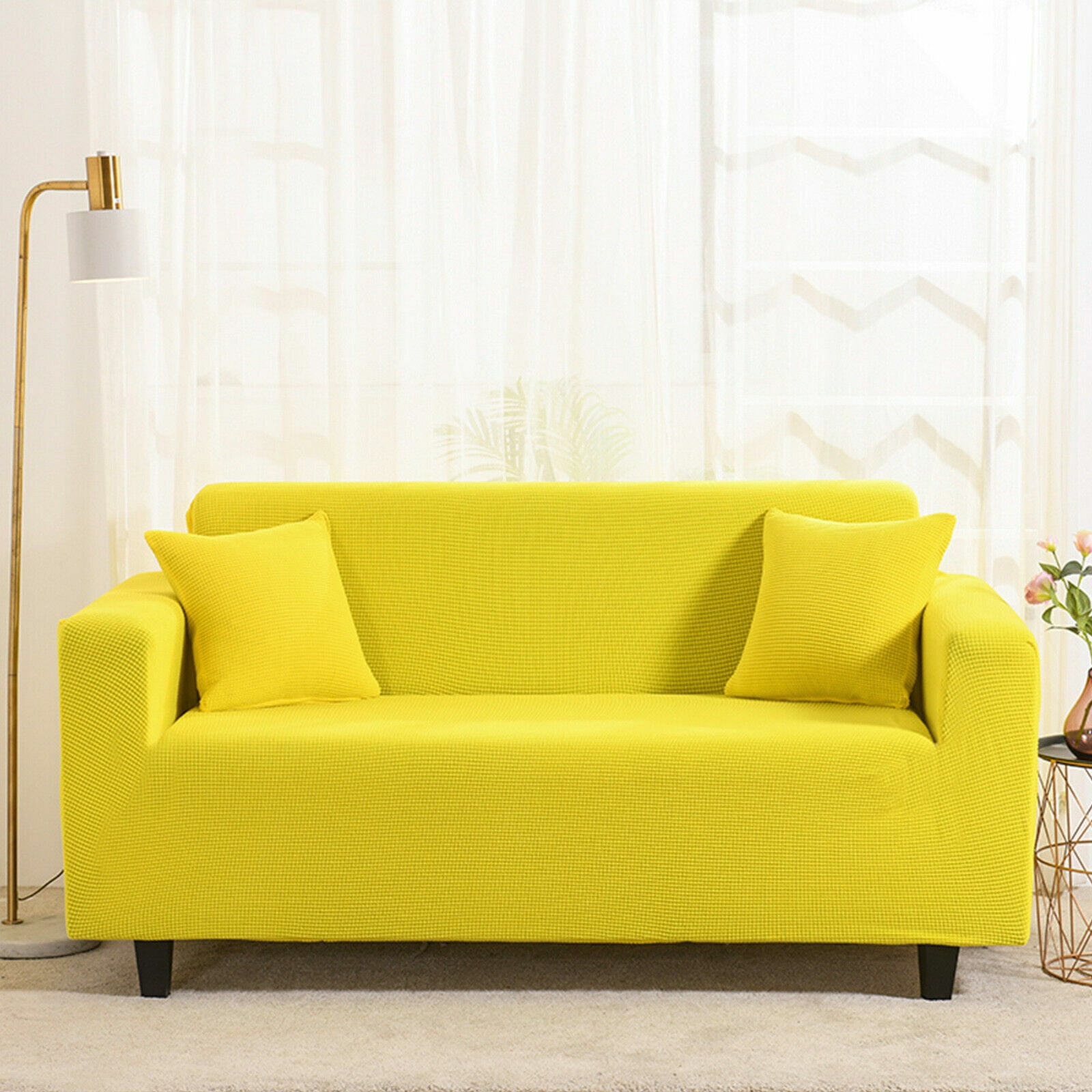 Stretch Sofa Cover Slipcover Jacquard Couch Covers Loveseat Furniture ...