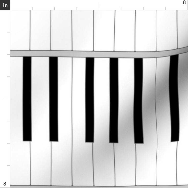 Music Piano Keys Fabric