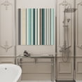 Bohemian Stripes Teal Brown Beige Canvas Artwork Painting Art, Vintage ...