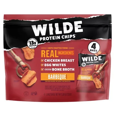 WILDE High-Protein Chicken & Waffles Chips, 1.34oz, Pack of 8 - Walmart.com