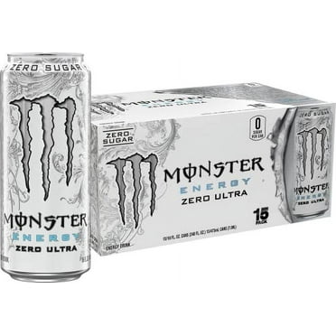 Monster Energy Zero Sugar, Original, 16 Fl Oz, Pack of 15 - Low Calorie ...