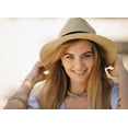 Panama Beach Hat For Women 2 Pack Wide Brim Straw Hat For Summer Sun
