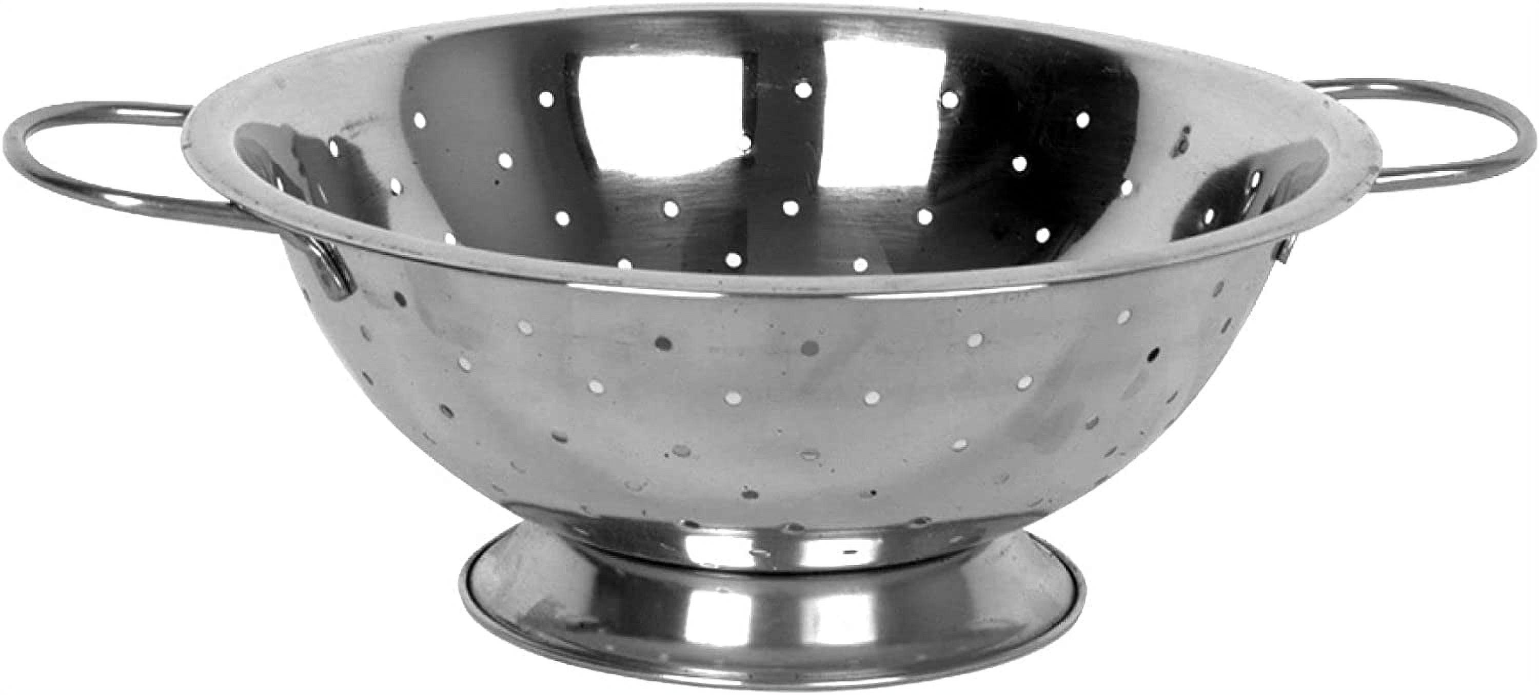 TrueCraftware – 5 Quart Colander with Handles, Stainless Steel ...