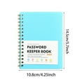 A6 Mini Spiral Password Keeper Book - Orange Color With Coil Binding ...