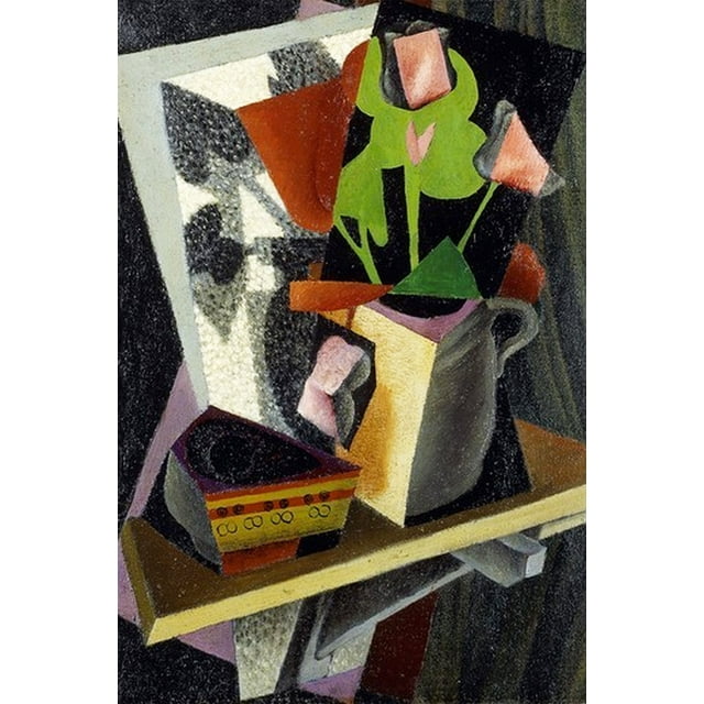 24x36 gallery poster, Still Life with Tulips (Naturaleza Muerta con ...