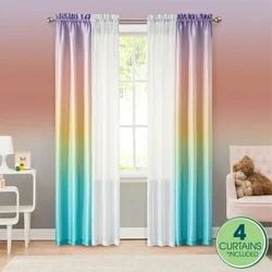 Click here for Your Zone 4 Piece Window Curtains Panel Set  27.5... prices