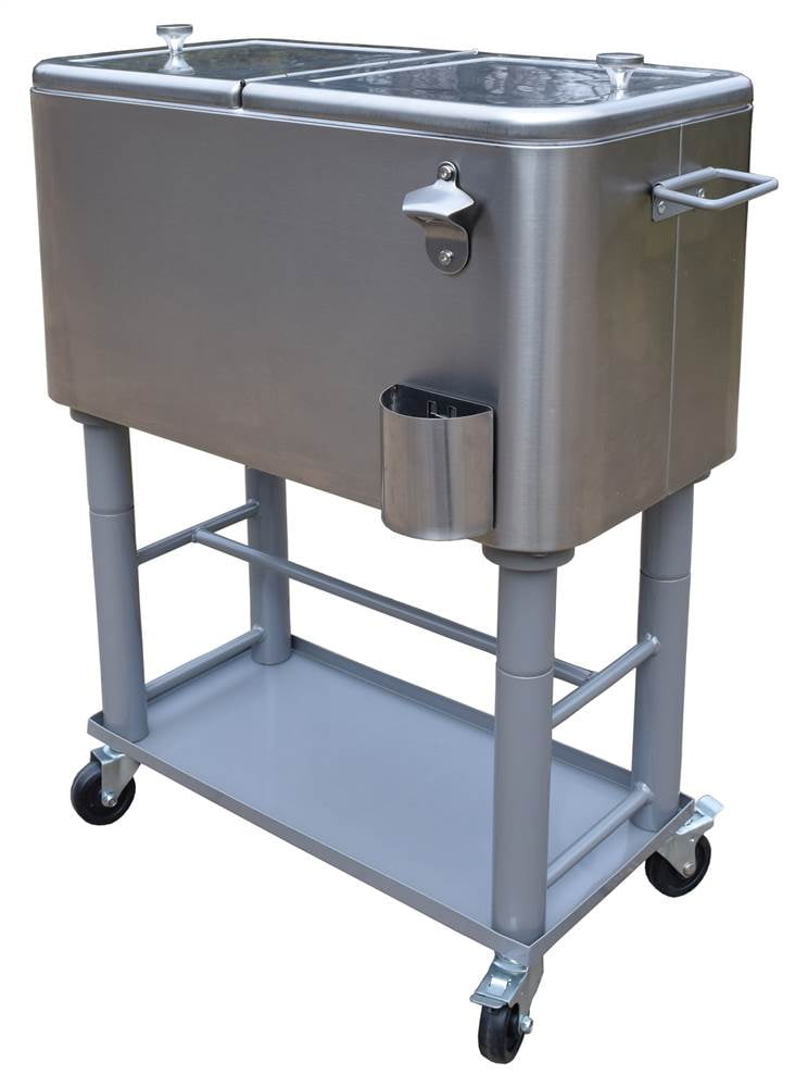 20-Gallon Party Cooler Cart with Insulated Basin - Walmart.com