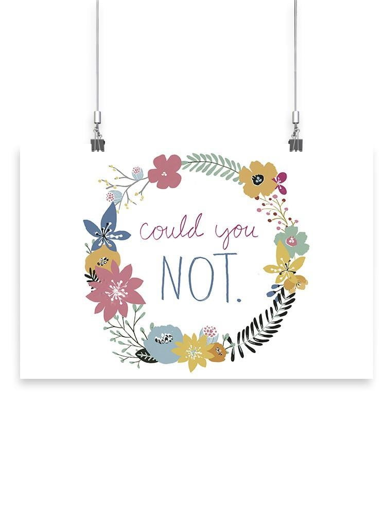 Snarky Florals. Viii Poster - June Erica Vess Designs, - Walmart.com