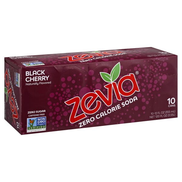 Zevia® Zero Calorie Black Cherry Soda 10-12 fl. oz. Cans - Walmart.com - Walmart.com