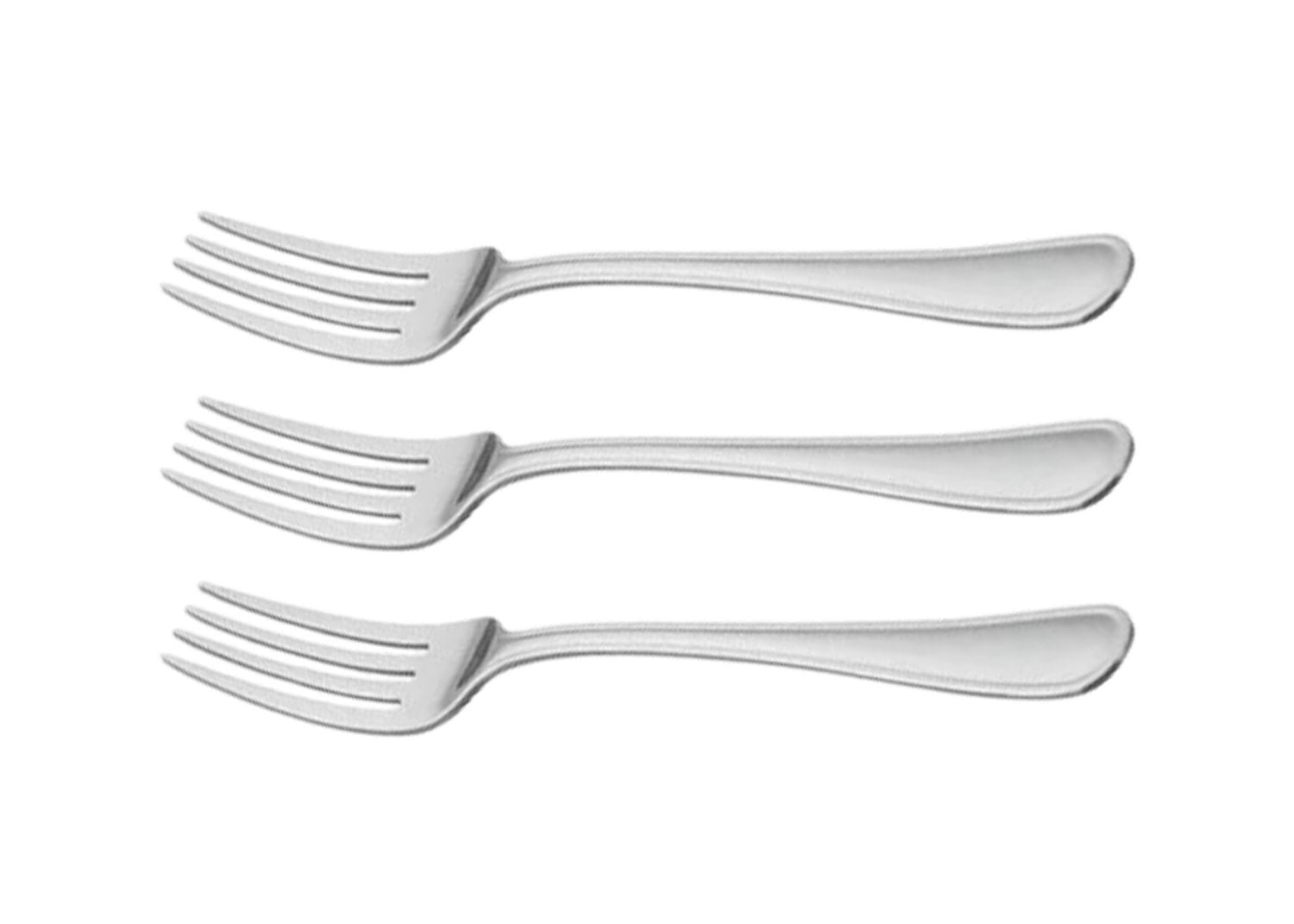 Mainstays 3-Piece Fleetline Salad Fork Stainless Steel Silver, MS ...