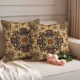 Boho Flower Outdoor Pillow Covers 20"x20" Set of 2,Waterproof Throw ...