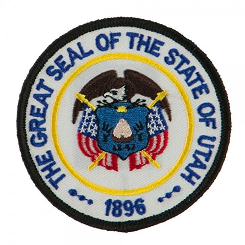 State Seal Patch Round 3" Diameter, Embroidered Iron On or Sew On Seal ...