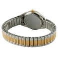 TIMETECH Men's Watch Two Tone Expansion Stretch Bracelet with Ribbed ...