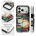 Cute Cat Sleeping on Books Leather Wallet Case for iPhone 12 mini ...