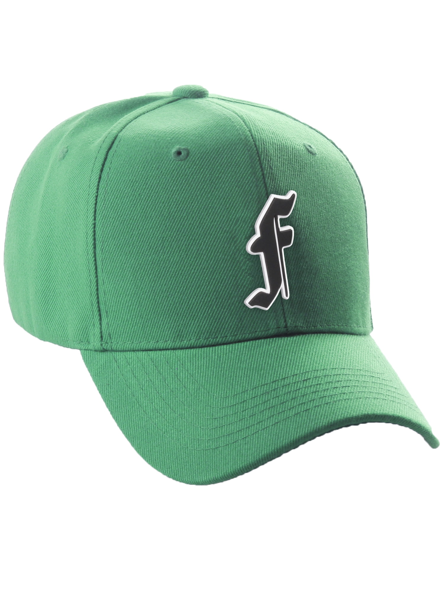 Daxton Structured Baseball Hat Cap Old English A to Z Letter Number ...