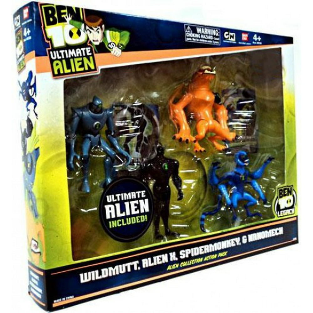 Ben 10 Ultimate Alien Alien Collection Action Pack #2 Action Figure Set ...