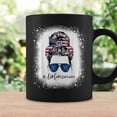 Bleached Air Force Mom Life Messy Bun Us Flag Coffee Mugs - Walmart.com
