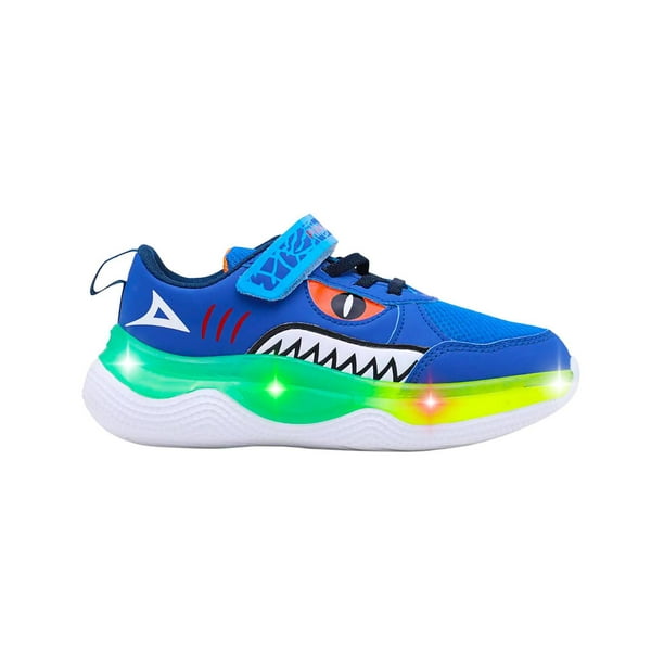 Tenis Para Niño Pirma® Con Luces Dinosaurio Color Azul Rey azul 20.5 ...