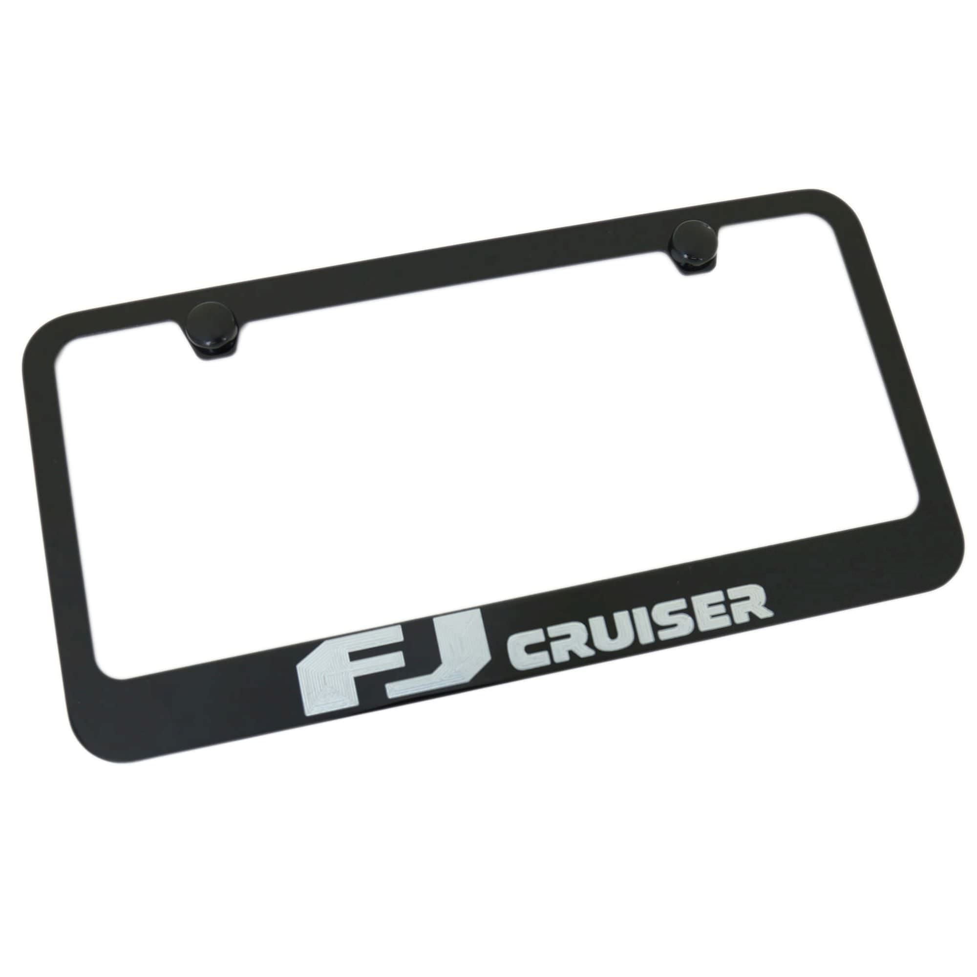 Toyota FJ Cruiser Black Metal License Plate Frame - Walmart.com