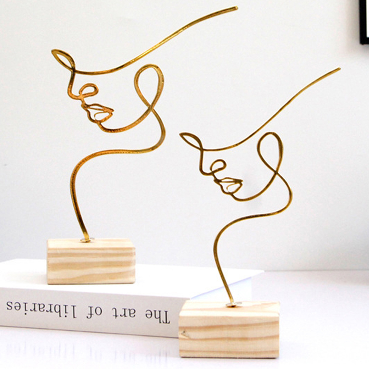 Travelwant Abstract Faces Metal Line Figure Character Metal Face ...