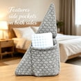 2-in-1 Square & Triangle Wedge Pillow Suitable for Bed Wall Gap ...