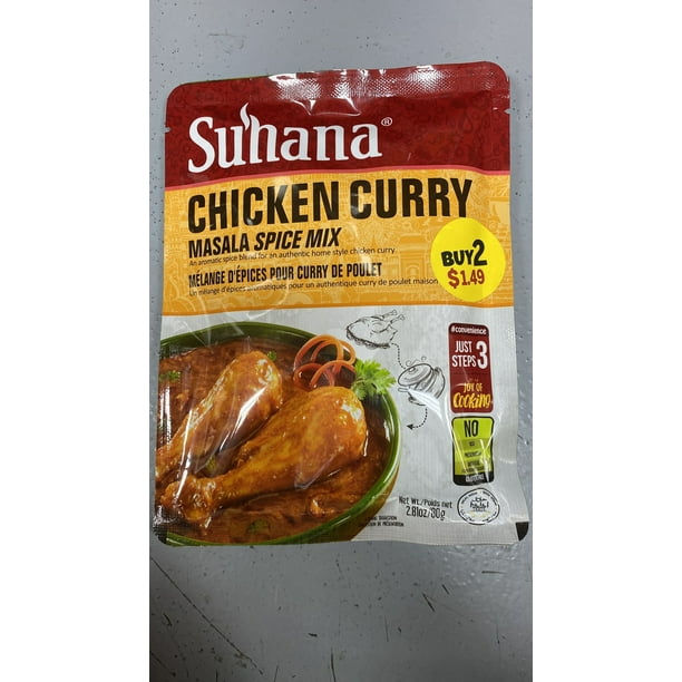SUHANA Chicken Curry Masala Mix - 80g - Walmart.com