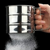 Double Layers Sieve Stainless Steel Hand-held Flour Sifter for Baking ...