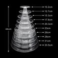 3X 10 Tier Cupcake Holder Stand Round Macaron Tower Clear Cake Display ...