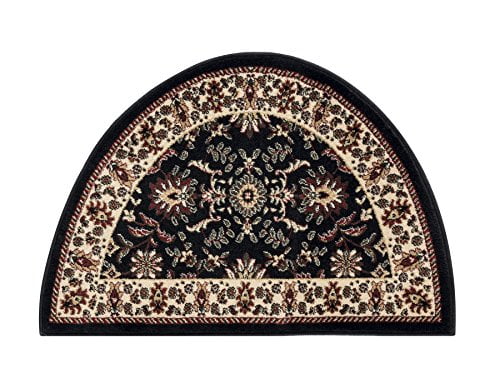 GAD 2'2" x 3'3" Classic Traditional Design Hearth Slice Rug Intricate ...