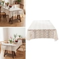AOOOWER Nonslip Florals French Lace Tablecloth Polyester Fabric Easy ...