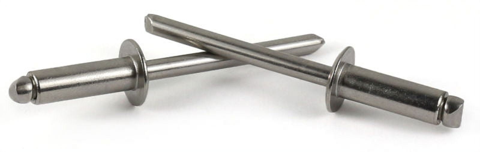 3/16" x .50"-.62" (#610) Standard Blind Rivets / Aluminum Body / Steel ...