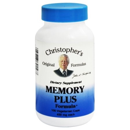Christopher's Original Formulas Memory Plus Formula - 450 mg -100 Caps ...