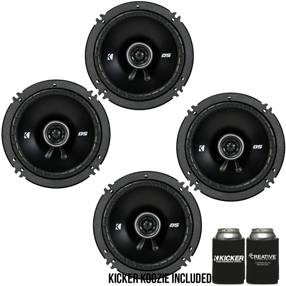 Kicker DSC650 6.5-Inch (160-165mm) Coaxial Speakers, 4-Ohm bundle ...