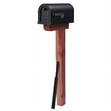 Solar Group Gibraltar Cedar Mailbox Post Kit, 43.3 in., Natural Red ...