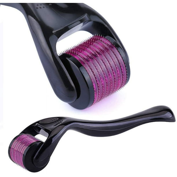 Derma Roller Kit with 540 Titanium Needles 1mm lengths, Microneedling ...