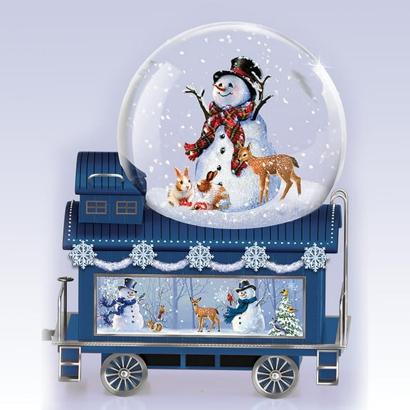 The Bradford Exchange Musical Snowglobe Train Collection: One, Snowball ...