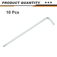 10pcs Ball End Hex Key Wrench 2.5mm Cr-V L-Shape Long Arm Hexagon ...