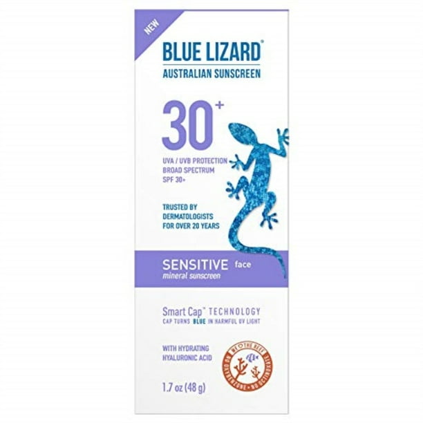 blue lizard sensitive face mineral sunscreen - no chemical actives ...