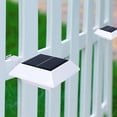 Solar Gutter Light, 6 LED Solar Fence Lamp, Waterproof For Yard Lawn ...