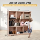 8-Section Classroom Storage Locker, 8 Cubbies for Classrooms, Daycare ...