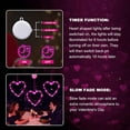 3 Pack Valentine's Day Window Lights, Battery Powered LED Heart Shaped ...