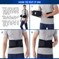 NYOrtho Back Brace Lumbar Support Belt with Suspenders for Lower Back ...