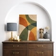 Canvas Print Wall Art Earth Tone Curved Shapes Print Contemporary ...