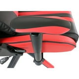 Hanover Commando Ergonomic Gaming Chair in Black and Red with ...