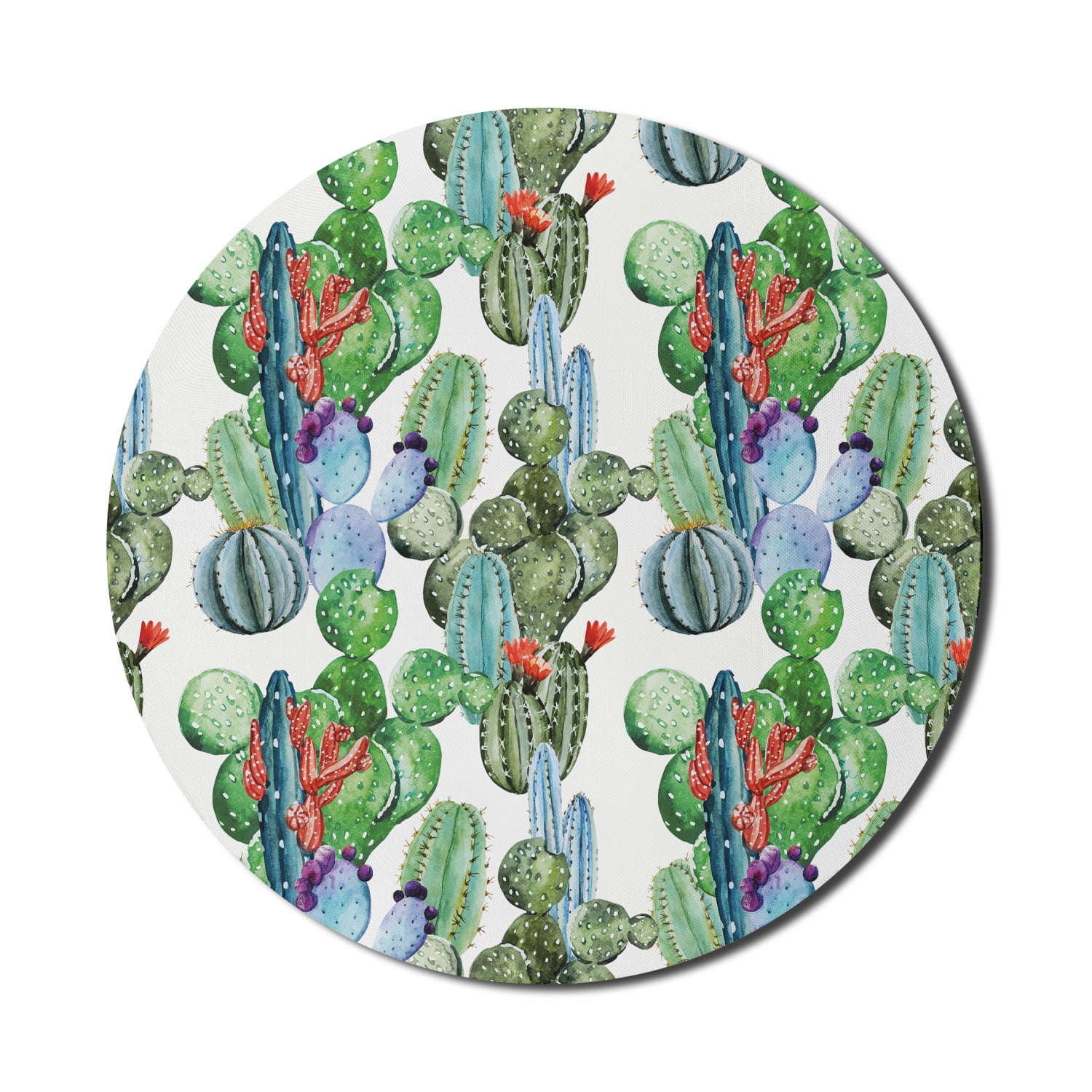 Cactus Mouse Pad for Computers, Different Cactus Types in Watercolors ...